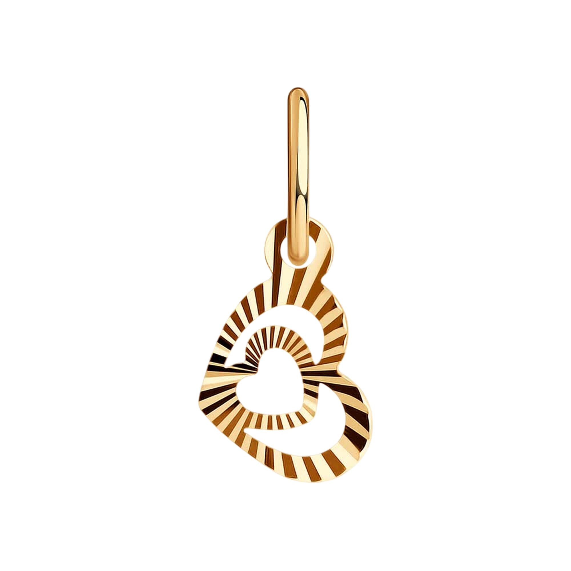 Подвеска, красное золото, 585 проба