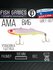 Воблер "Ама" Fish Games , виб для ловли хищной рыбы, длина 100мм, вес 41г