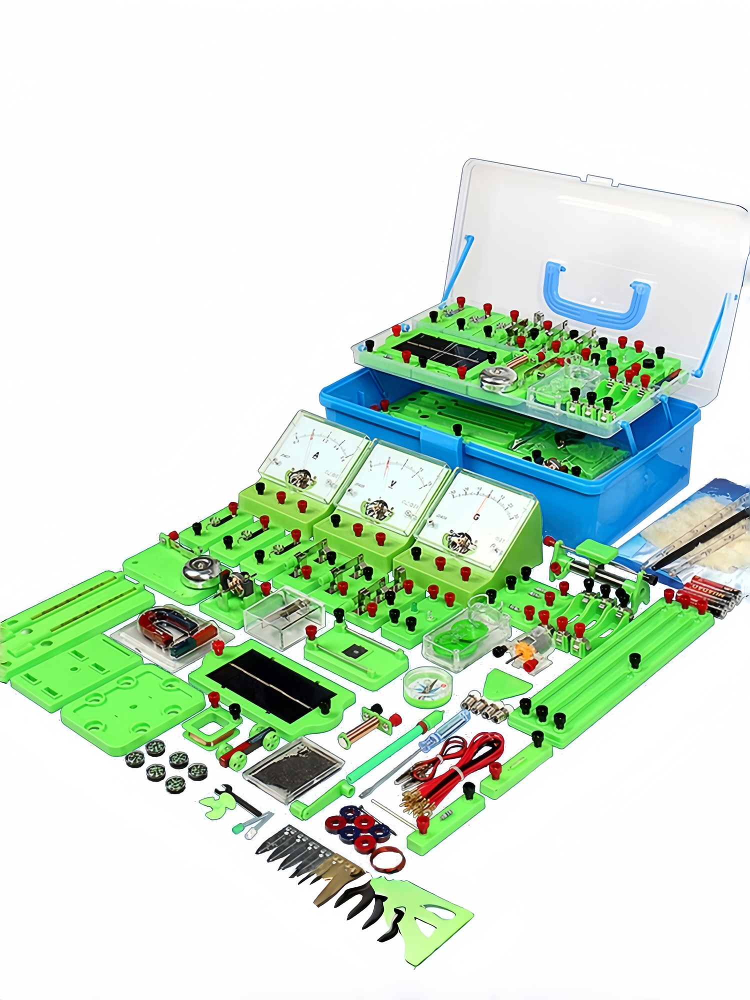 Лабораторный набор для электрических экспериментов по электромагнитной физике для младших классов средней школы