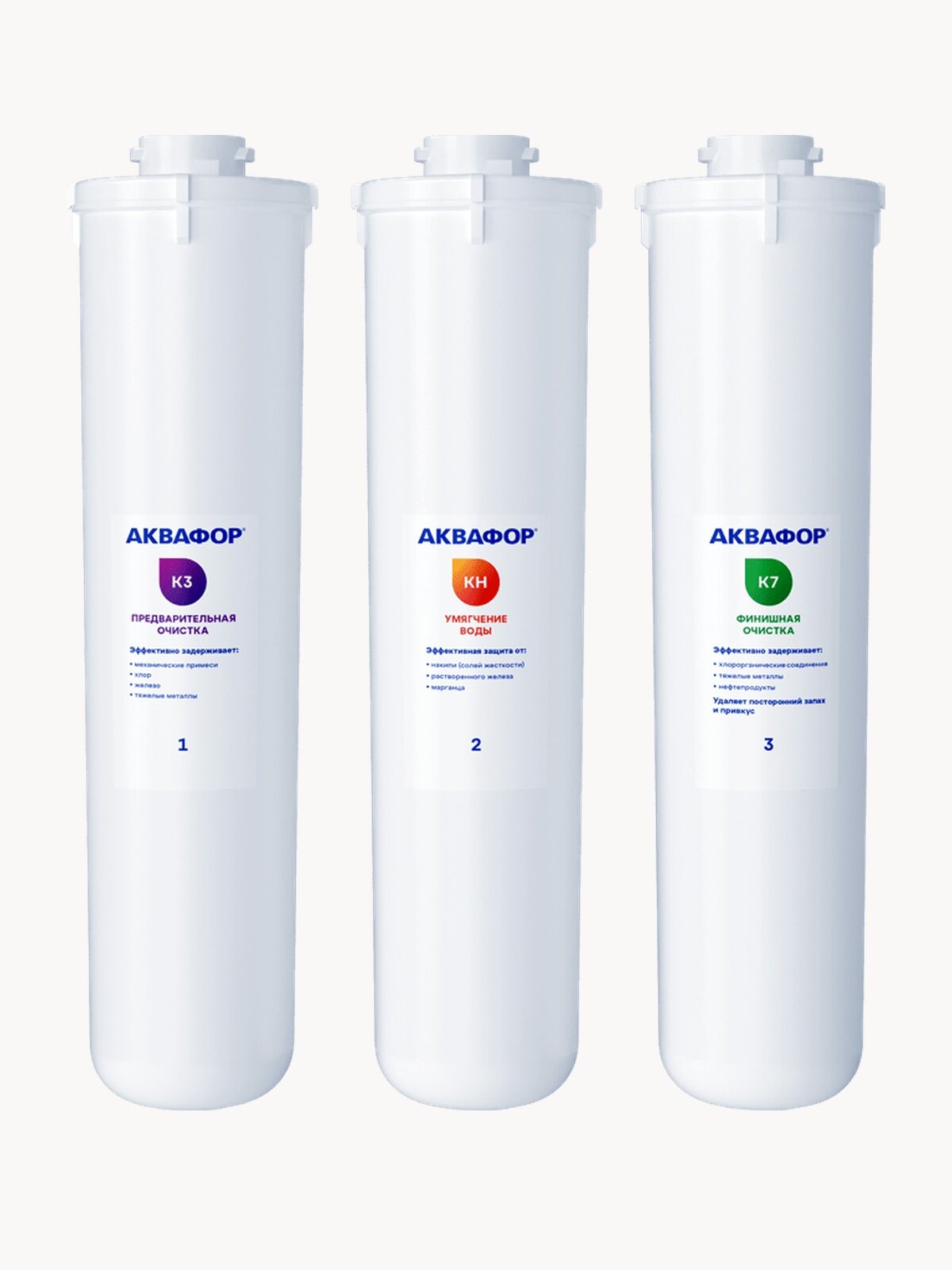 Комплект сменных фильтрующих модулей АКВАФОР К3-КН-К7