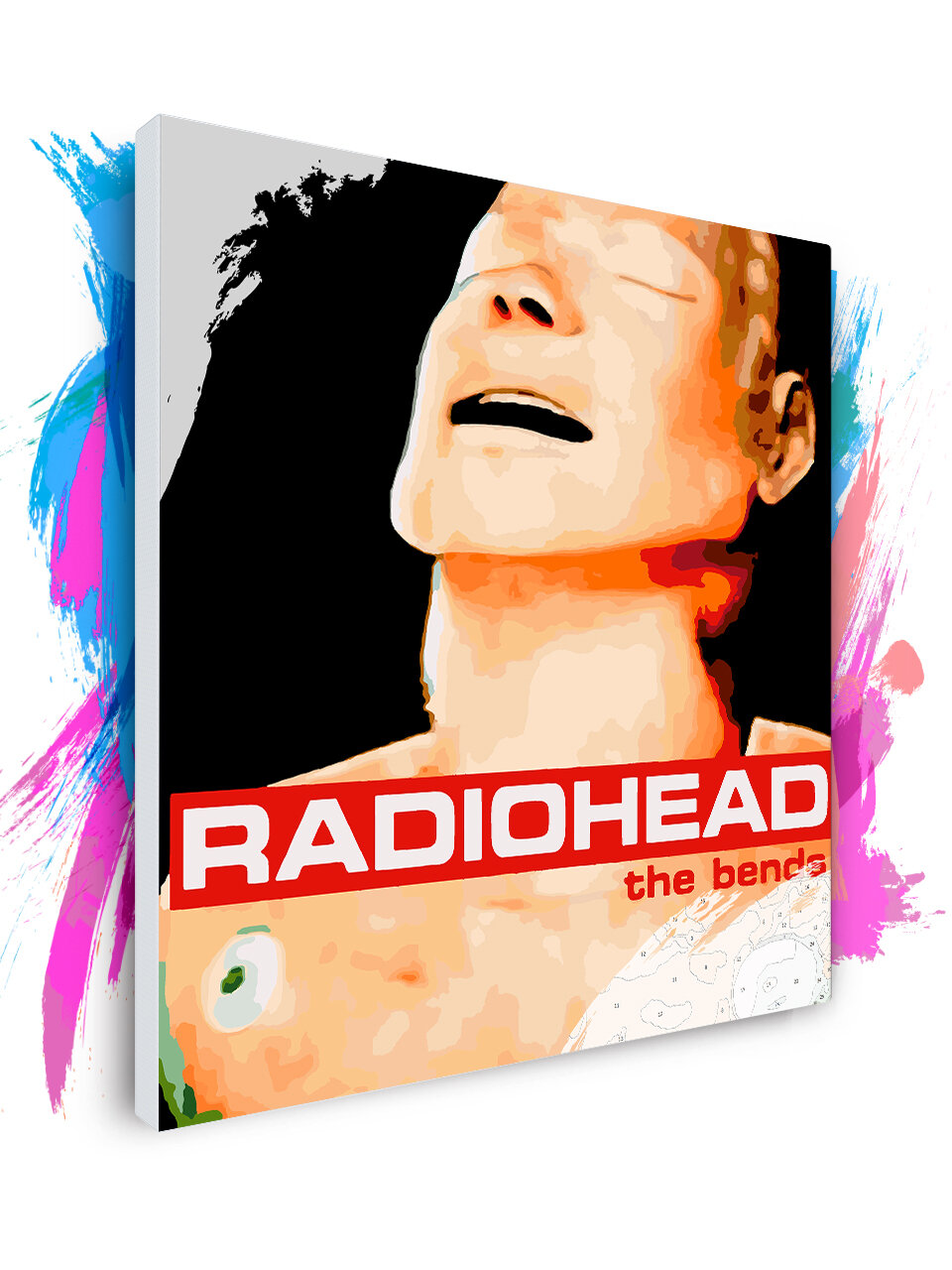 Картина по номерам на холсте Radiohead - The Bends, 70 х 70 см