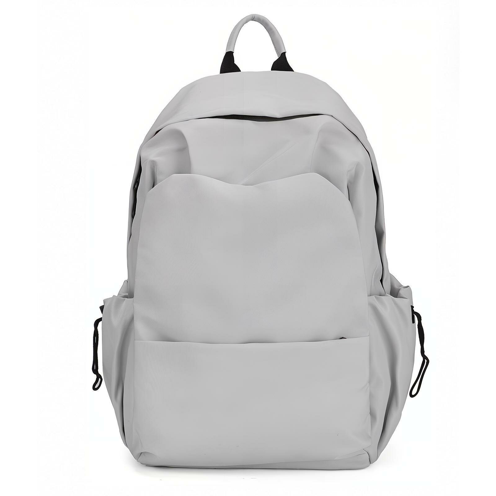 Нейлоновый рюкзак унисекс BRABOSTON красно-черно-белый, front pocket gray, OneSize EU