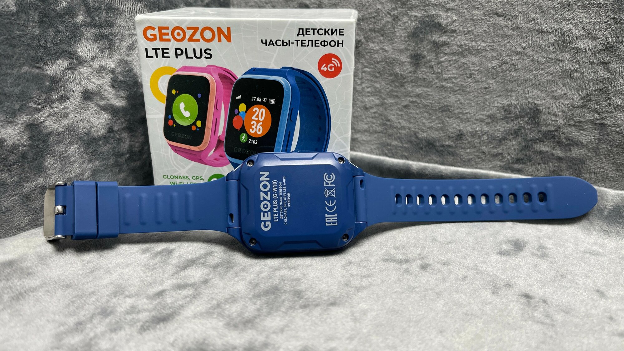 Часы с GPS трекером Geozon LTE Plus Blue (G-W10BLU)