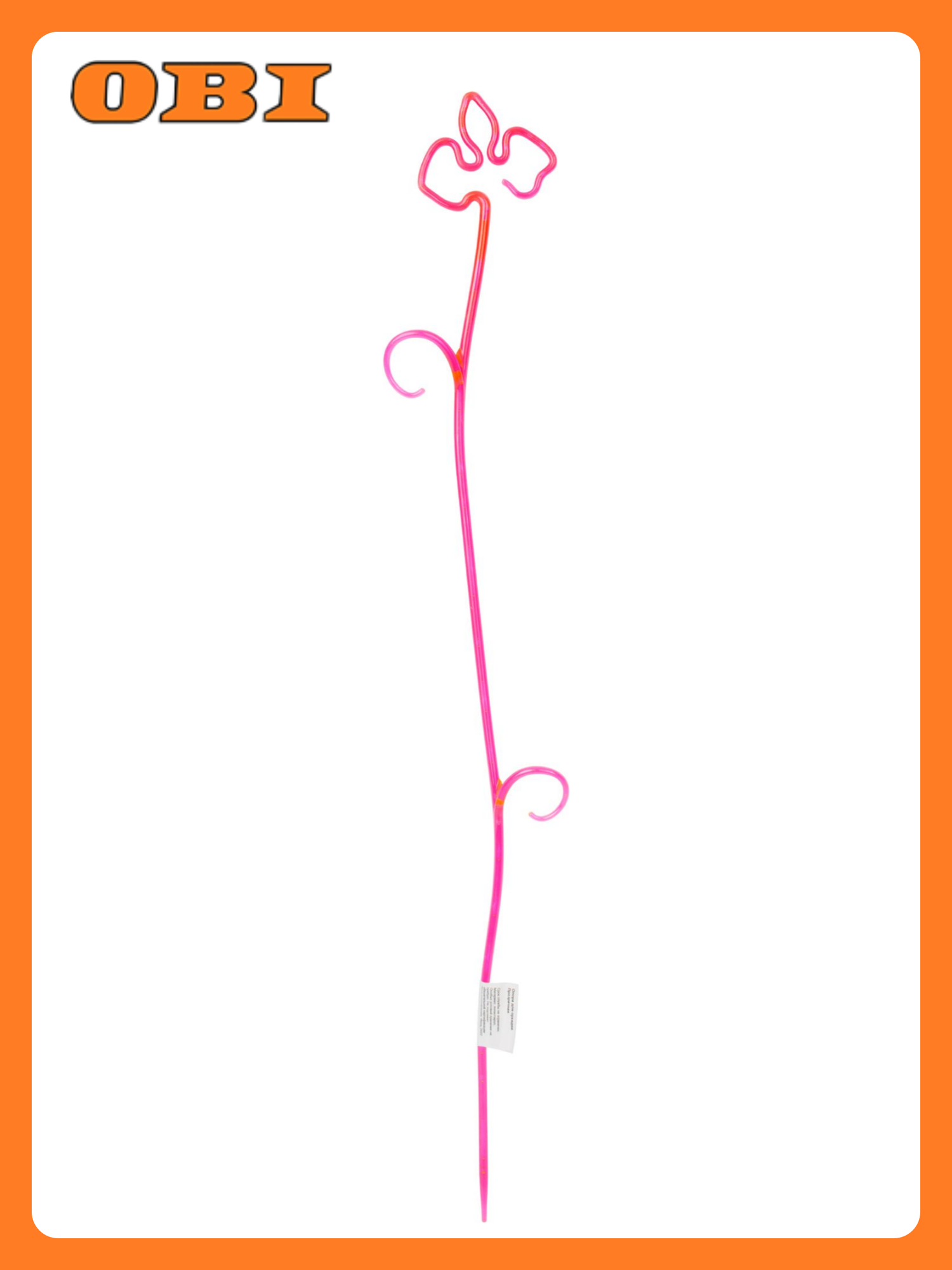 Опора для орхидей розовая 60 СМ