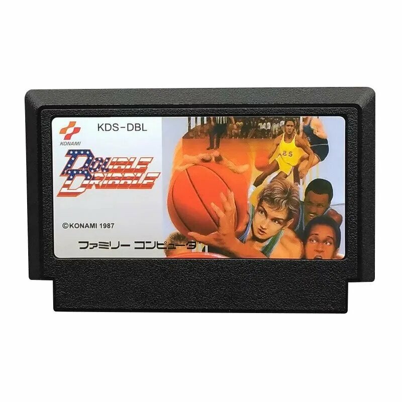 Double Dribble - Игра 8-битный картридж Famicom - игровой картридж NES (8 bit, японская версия)