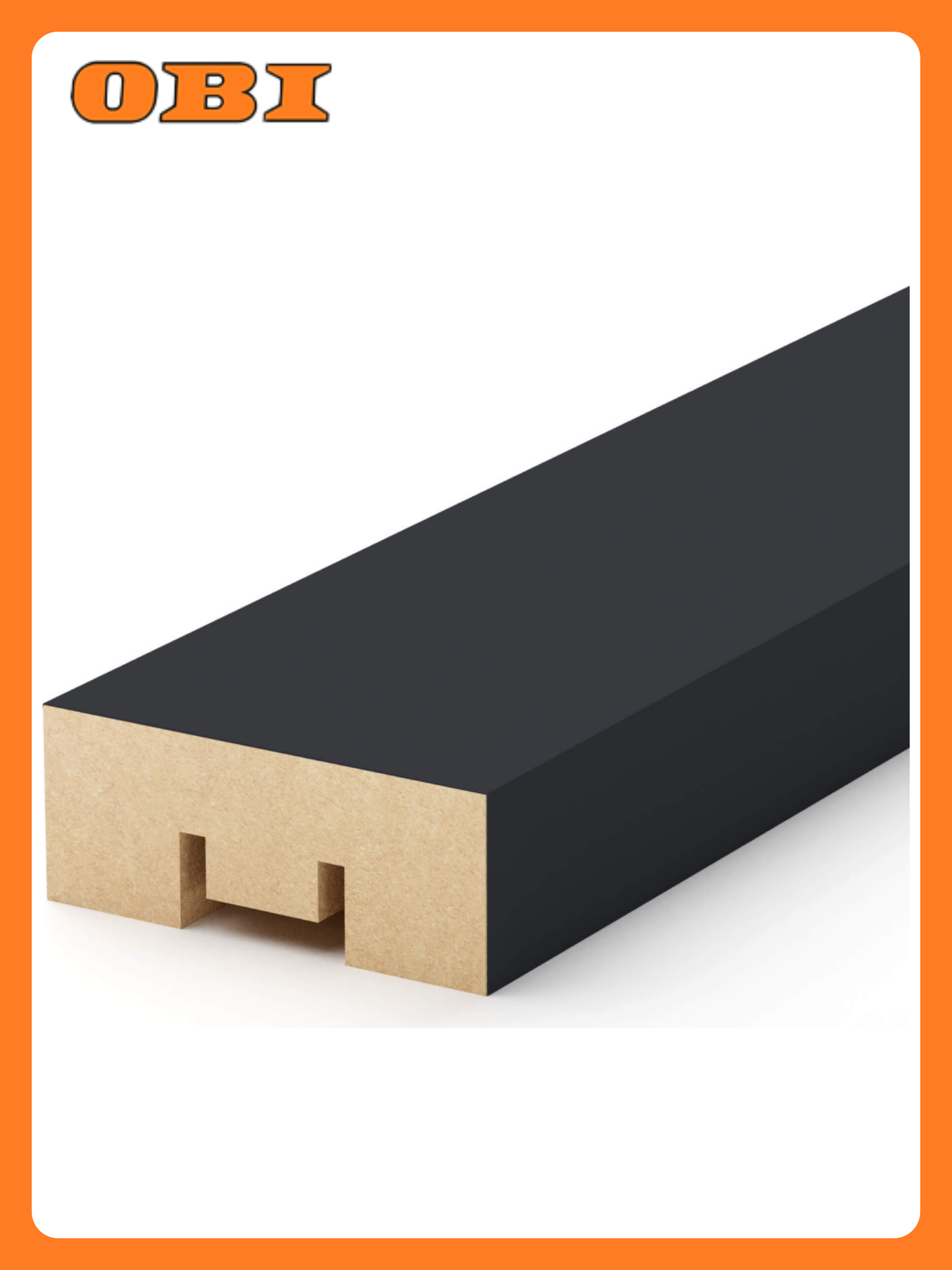 Интерьерная рейка МДФ STELLA бриона Black Edition 16*40*2700