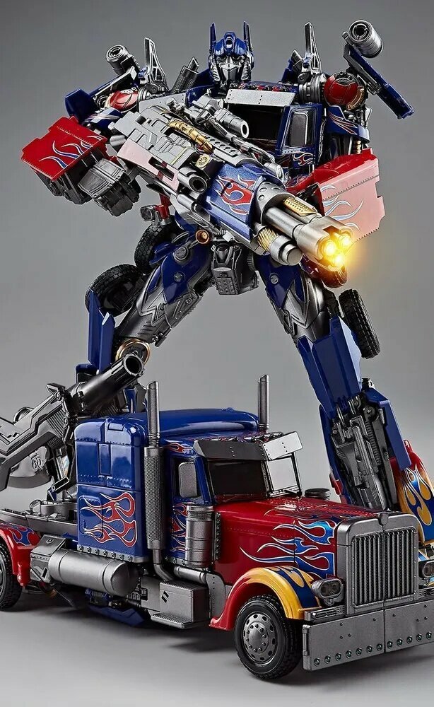 Трансформер XP-24S Optimus Prime / Оптимус Прайм - с полным арсеналом :33cm, с металлическими деталями, Деформация два в одном, Роботы, Подарок мальчику, подарок коллекционеру