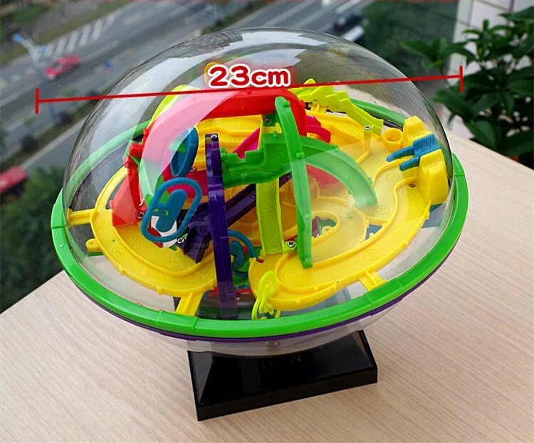 3D Лабиринт Мяч 23см, 208 блоков