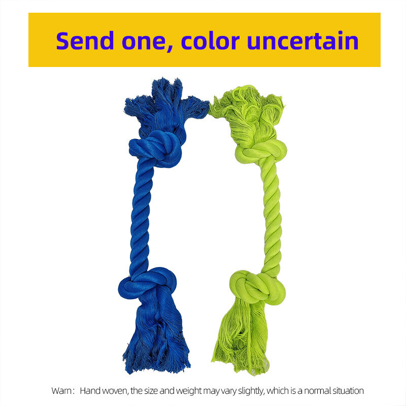 Игрушка для собак из износостойкого хлопкового каната для жевания, чистки зубов и тренировки моляров
