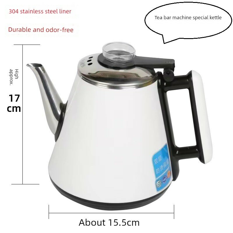 Длинный носик 304 нержавеющая сталь керамическая чайная кружка белая 1 л