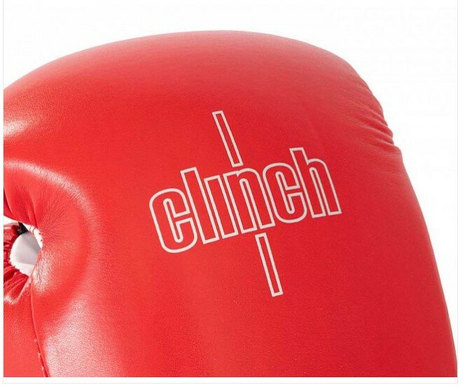Перчатки боксерские Clinch Fight 3.0 красно-белые (вес 10 унций)