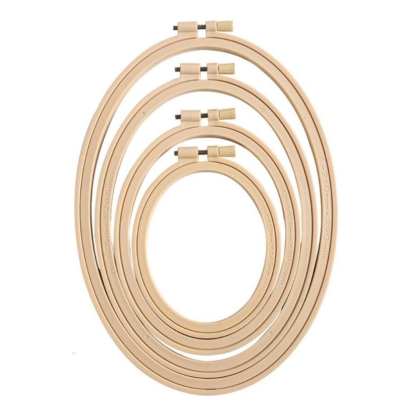 Овальные пяльцы для вышивания с зажимом