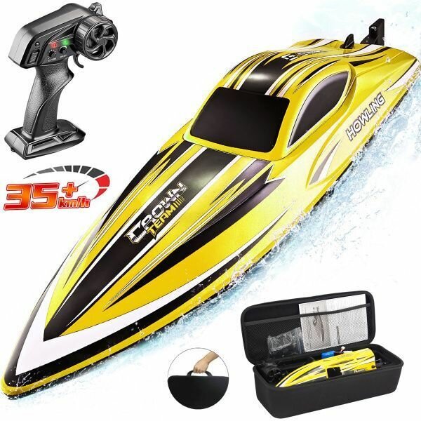 Радиоуправляемый катер Chasing Waves с сумкой (41 см, 35 км/ч) - HJ818-YELLOW-BAG