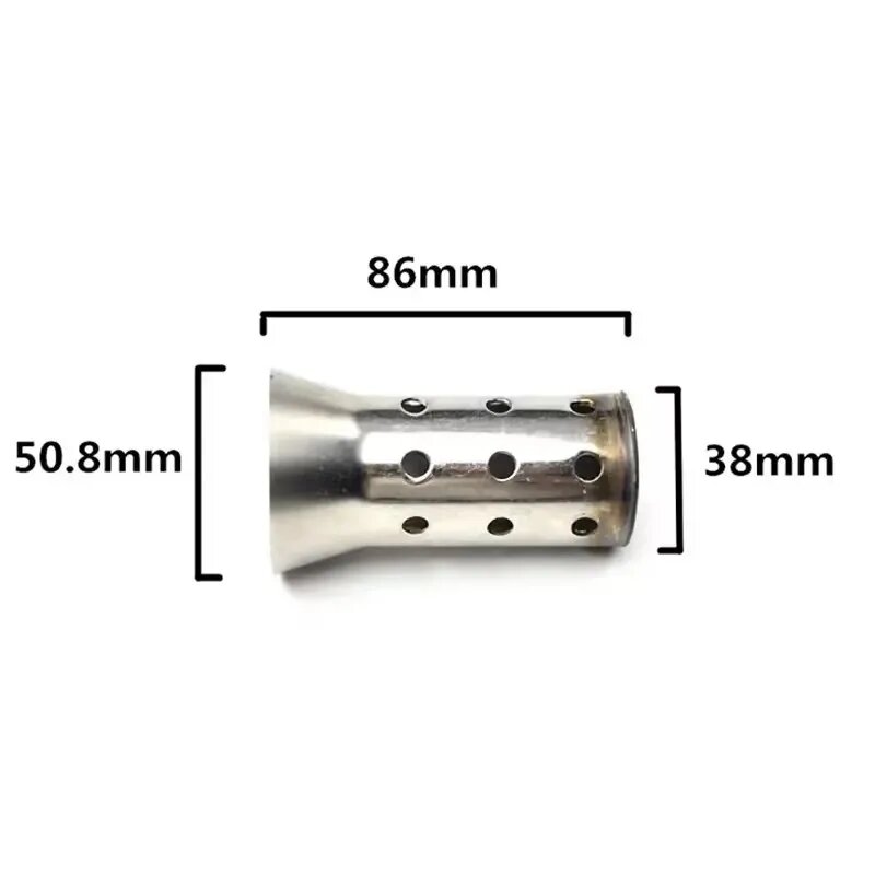 Глушитель выхлопной системы мотоцикла 51mm, 86x50.8x38mm