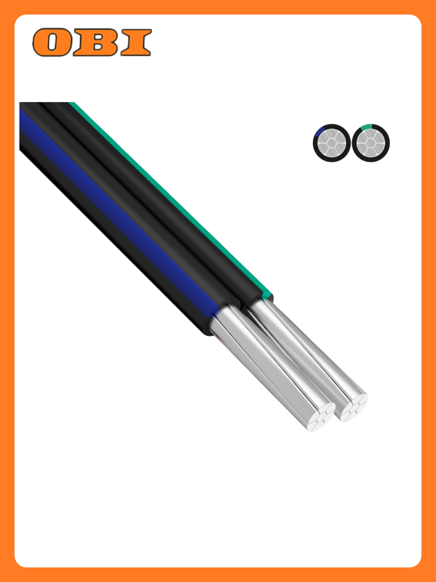 Провод самонесущий СИП-4 2x16,0 мм² 100 м ГОСТ