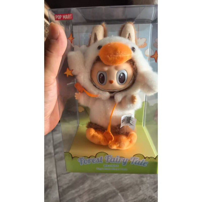 Мягкая виниловая игрушка ZIMOMO Big Boss LABUBU Archangel, 58 см и 38 см, большая кукла в подарочной коробке.