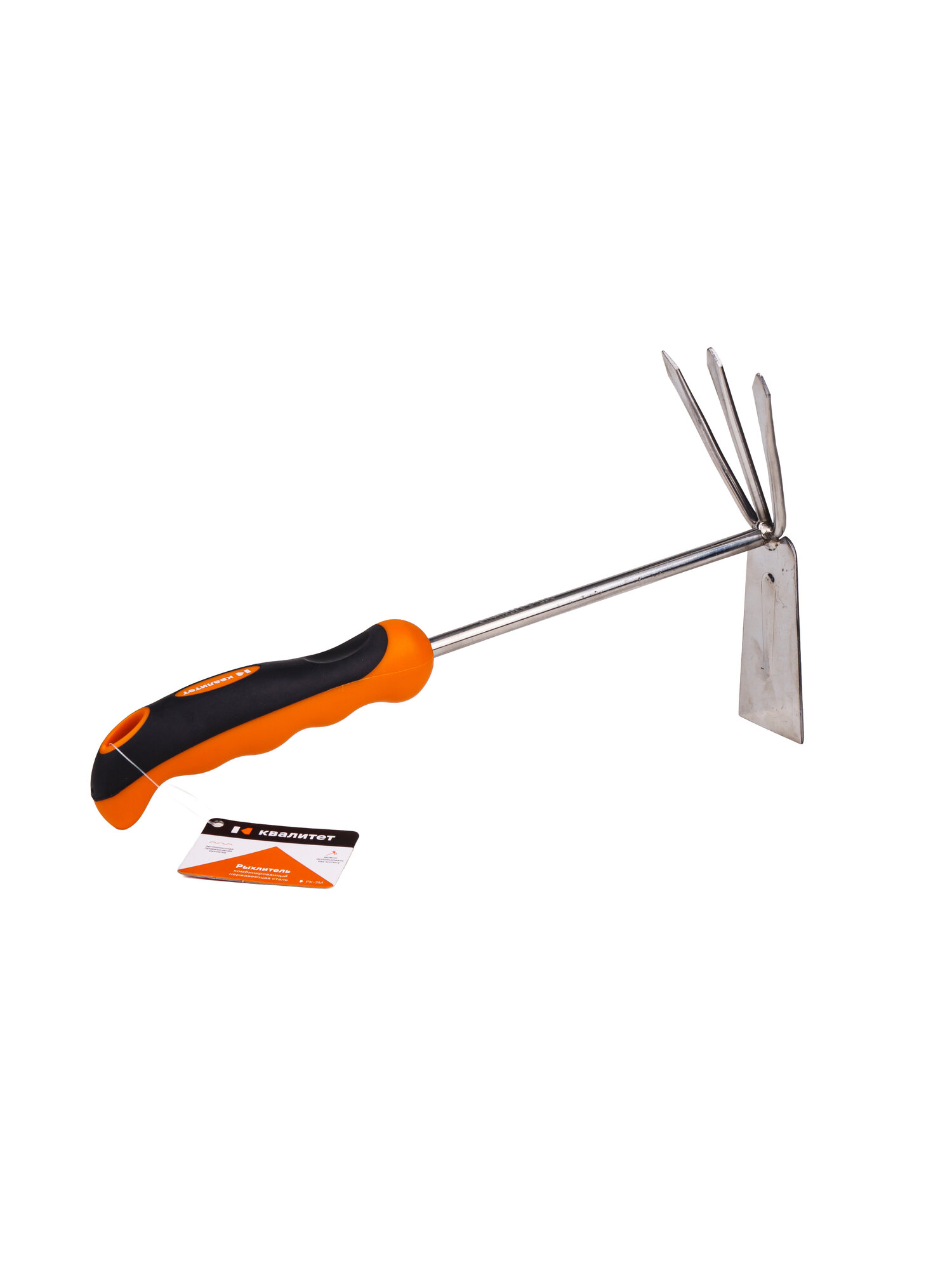 Рыхлитель-тяпка Квалитет комбинированный нержавеющая сталь 3 зуба и мотыга РК-3М