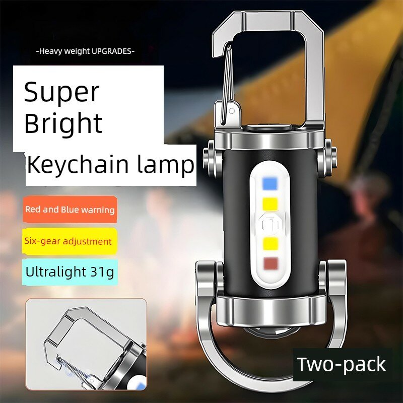 Многофункциональный миниатюрный простой фонарик для выживания на природе, водонепроницаемый, портативный, новый, с