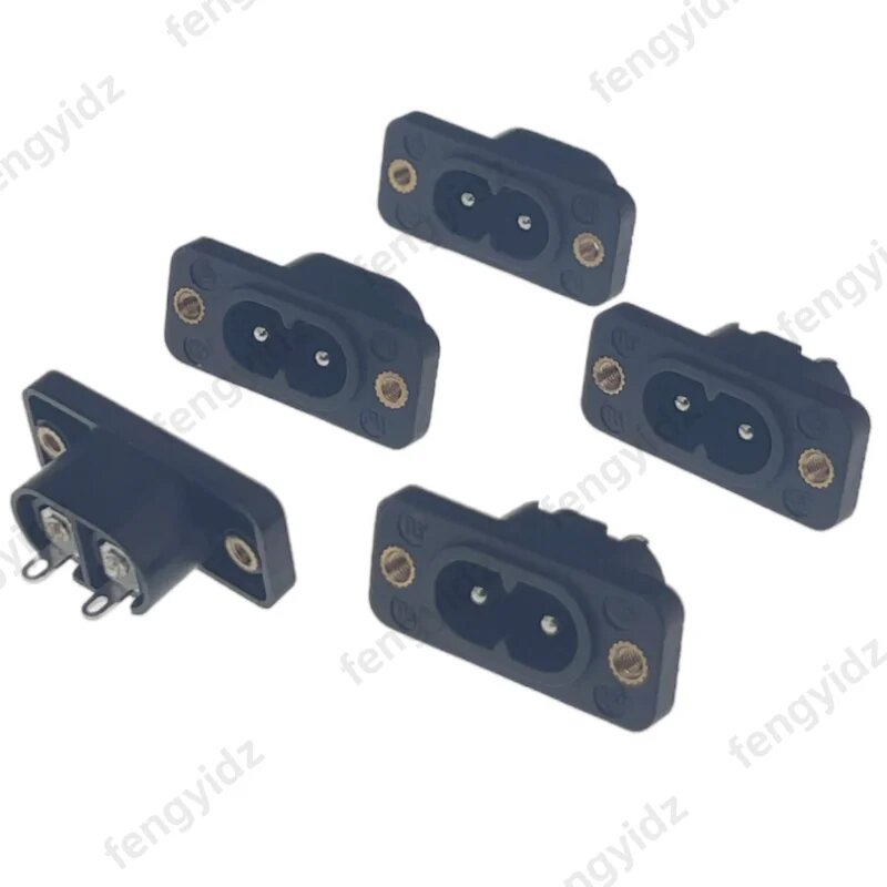 Вилка питания fengyidz IE320 C8 черная 250В 2.5А/5А, Стандарт 10PCS