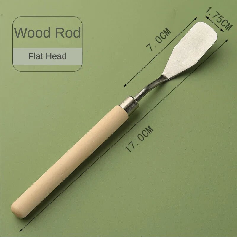 Скребок для живописи Wood Rod Flat Head