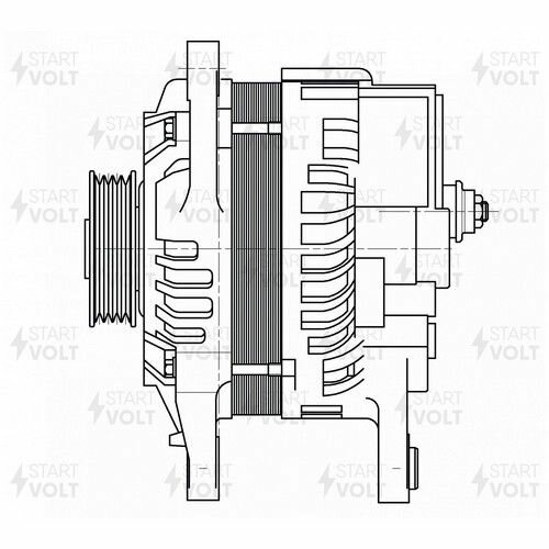 Генератор для а/м Mitsubishi Galant VIII (00-) 2.4GDi/Hyundai Sonata EF (01-) 2.0i 100A, STARTVOLT LG1121