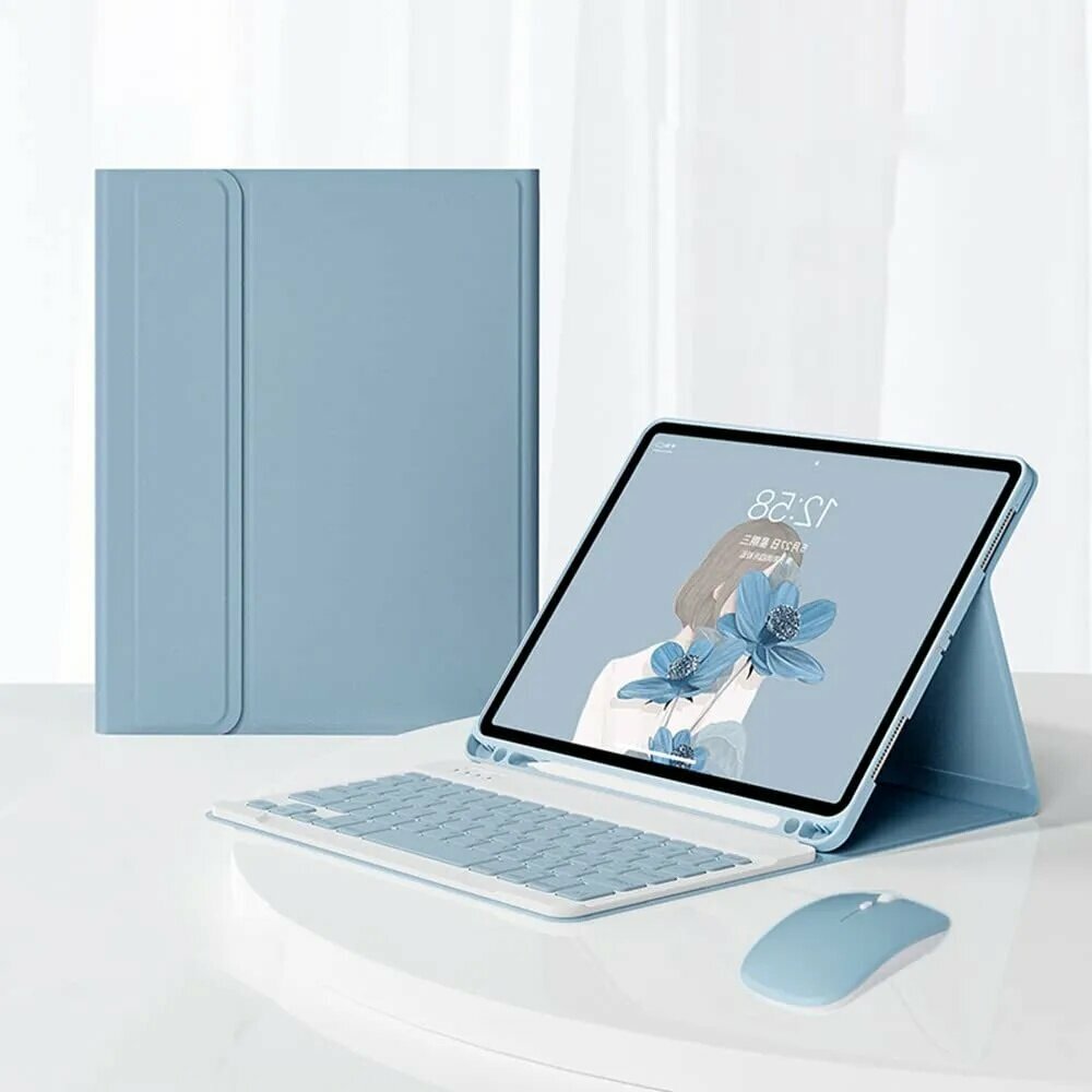 Чехол противоударный для iPad Air 13 2024 (M2), iPad Pro 12.9 (5, 6-го поколения) 2021-2022, с отделом для стилуса С помощью мыши