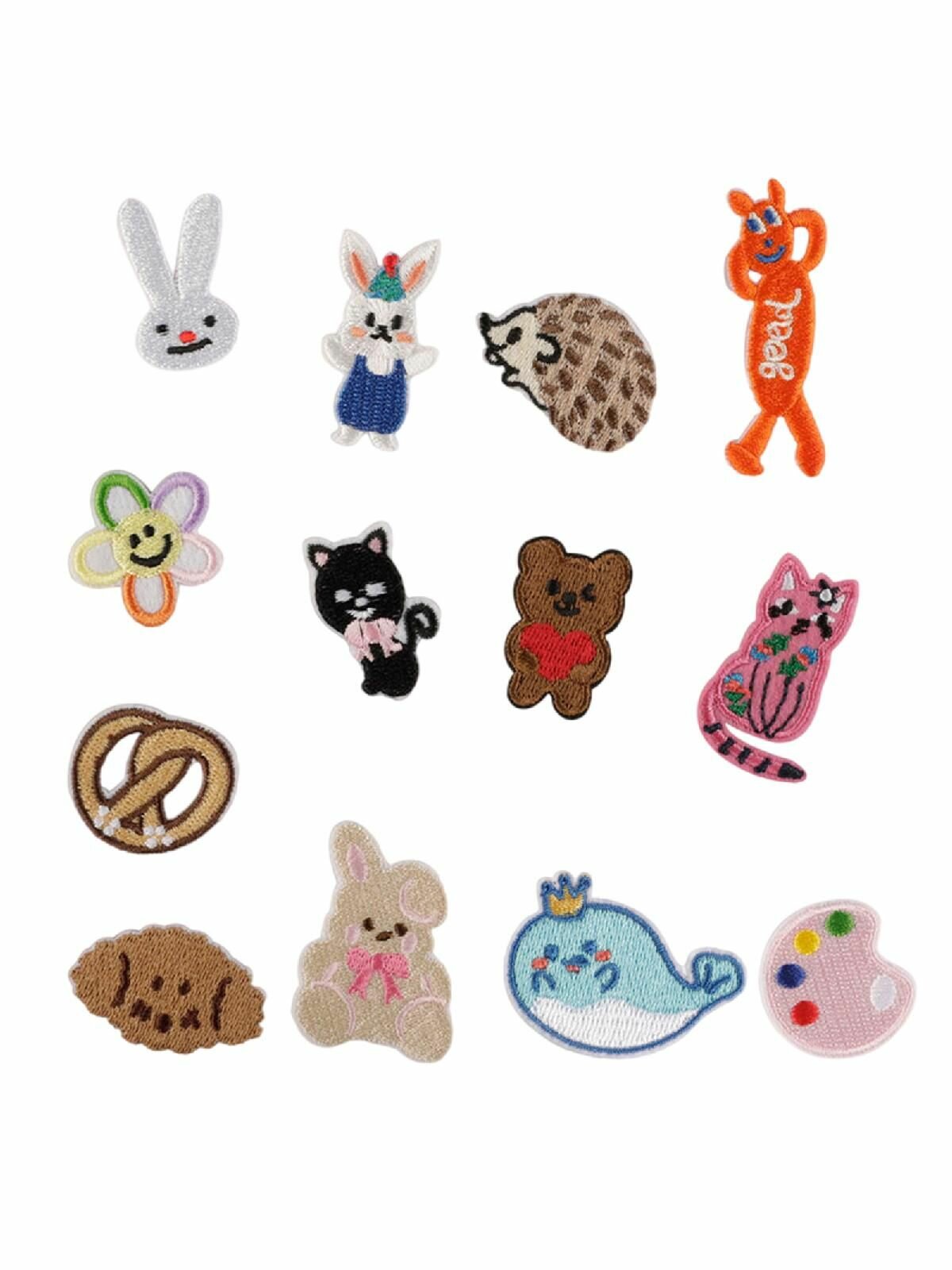 13 шт. Медвежьи нашивки с аппликацией кошек