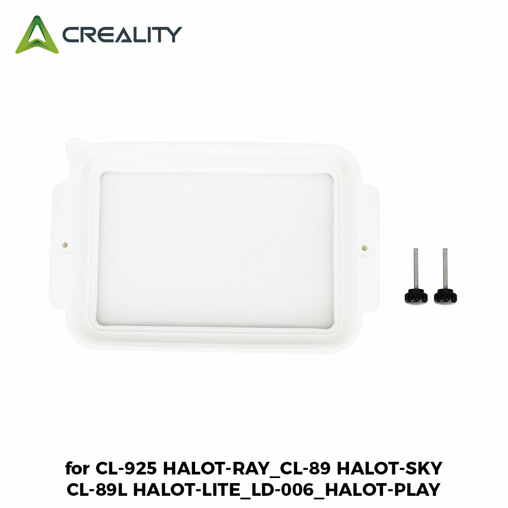 Белый пластиковый лоток Creality для 3D-принтера Halot Lite Resin Предварительно установленный комплект лотков из FEP для смолы Резервуар для смолы для CL-925 HALOT-RAY_CL-89 HALOT-SKY_CL-89L HALOT-LITE_LD-006_HALOT-PLAY