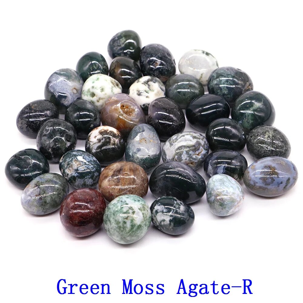 Кристалл аметист розовый кварц 50 г Изумрудный, 1PCS, Moss Agate-R