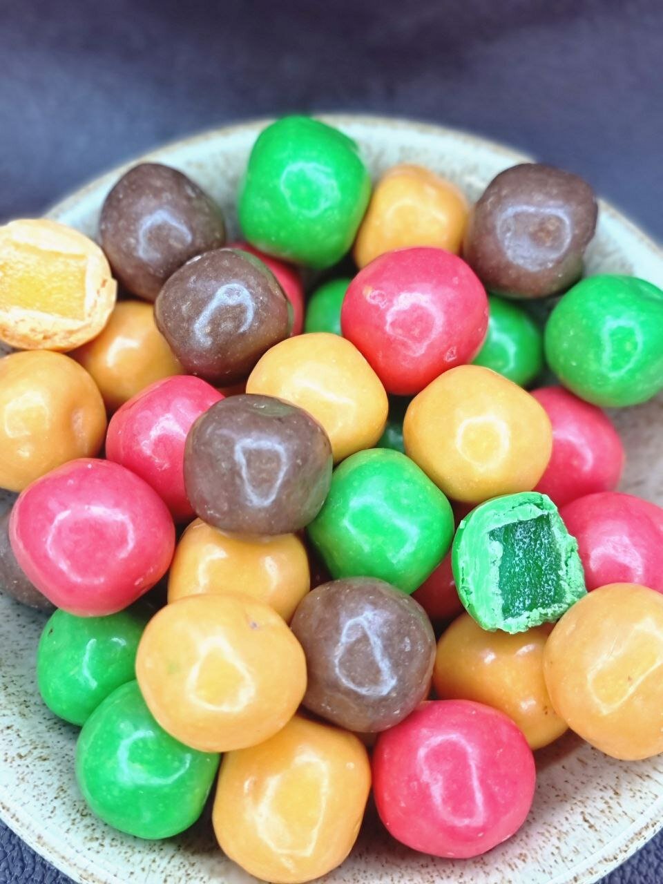 Ирис драже Ассорти (Клубника, Кокос, Манго, Яблоко) в йогуртовой глазури 500 Гр.