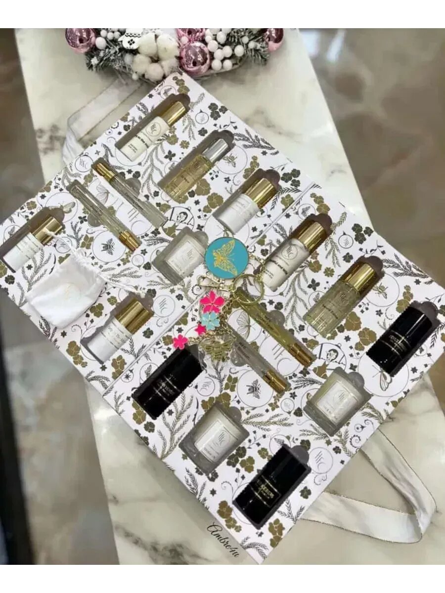 Подарочный набор HFC "Advent Calendar", 10 ароматов и косметика, лимитированный