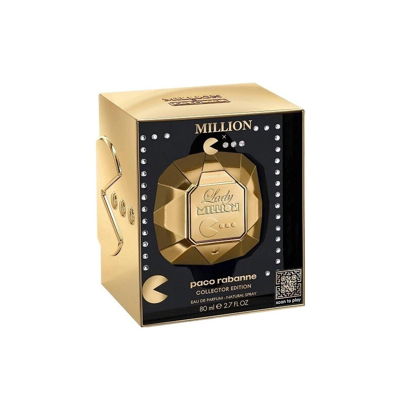 Парфюмерная вода Paco Rabanne Lady Million Pac Man Collector Edition 80 мл / Духи Леди Миллион Коллекционное Издание