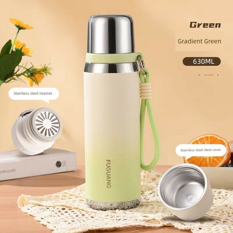 Термос Fuguang из нержавеющей стали 316L, большой емкости, спортивный, портативный, для мужчин и женщин, студенческий,