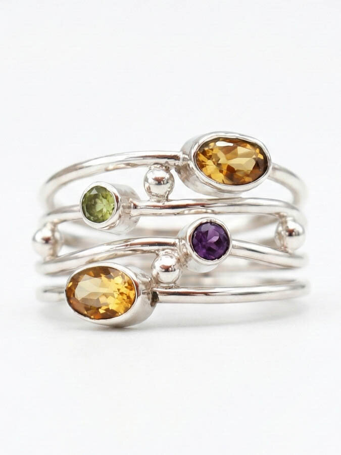 Кольцо, фианит