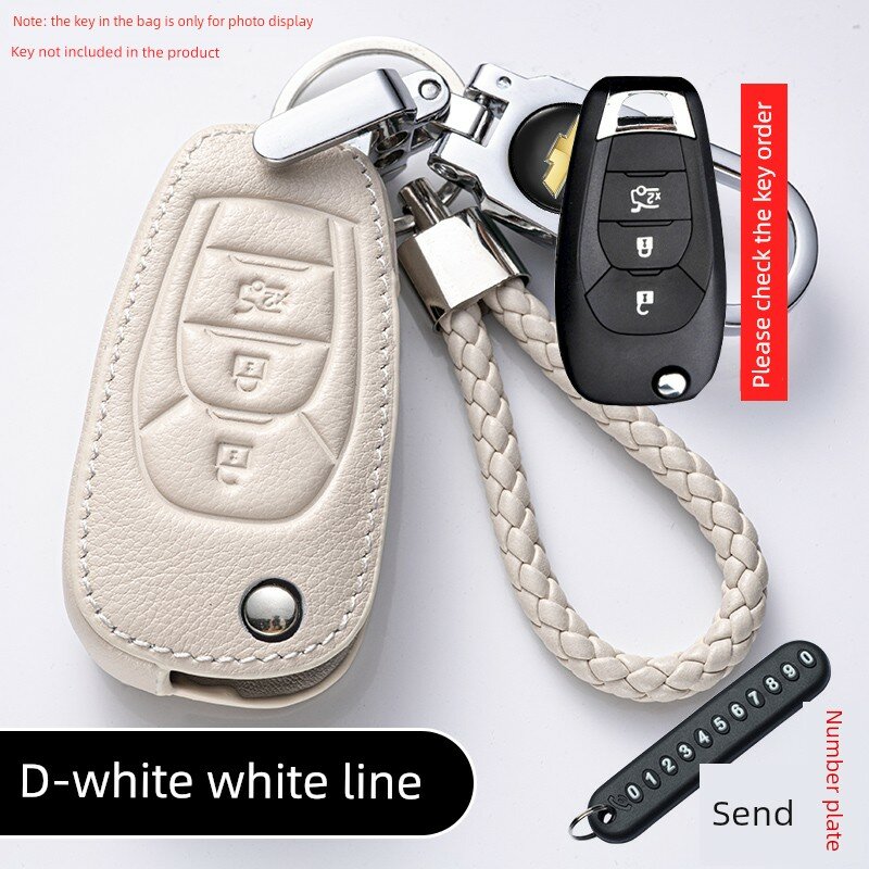 Ключевой брелок для Chevrolet Cruze 2020-2024 с складным тройным кнопкой, слоновая кость, аксессуар для ключа