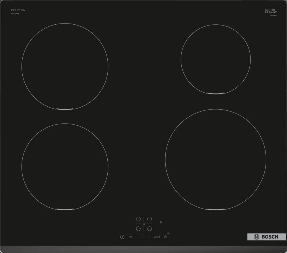 Индукционная варочная поверхность Bosch Serie 4 PIE631BB5E черный