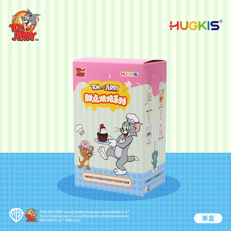 Официальная плюшевая кукла Том и Джерри, подвеска, мультяшная кукла, серия десертной выпечки, модный подарок в слепой коробке