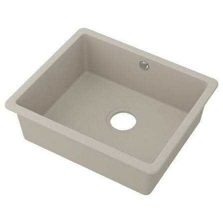 Одинарная врезная мойка, серый-бежевый кварцевый композит 56×46 СМ IKEA KILSVIKEN килсвикен 104.460.53