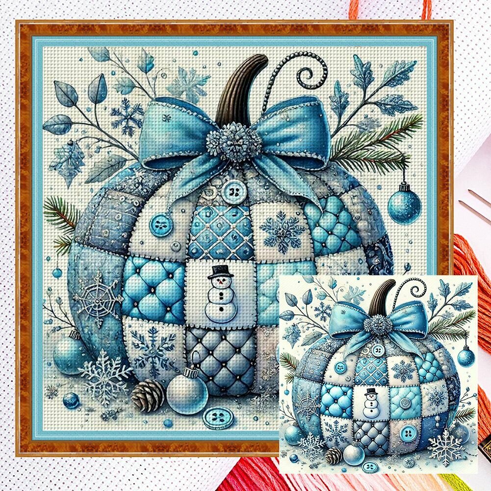 Набор для вышивания крестом Тыква, 14CT, хлопок, 40x40 см