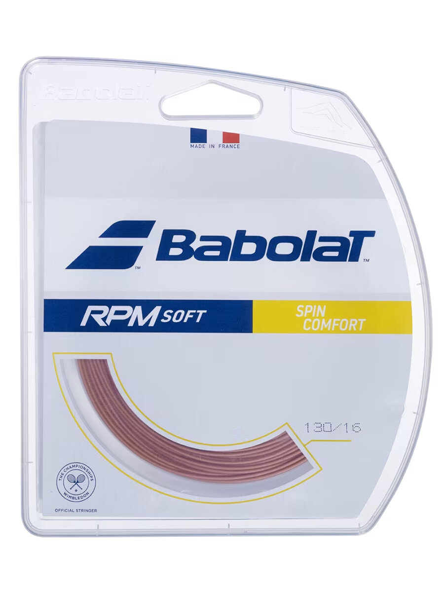 Струна для тенниса Babolat 12m, RPM Soft, Brown, толщина 1.25