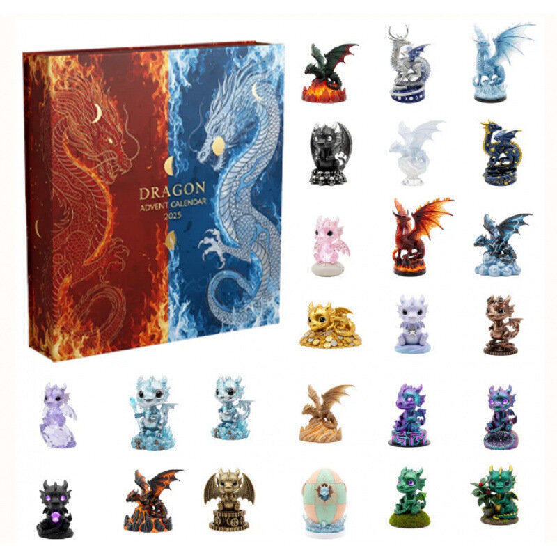 Кросс-бордер новый продукт Календарь адвента для любителей кошек 2025 Календарь адвента для энтузиастов кошек Слепая коробка