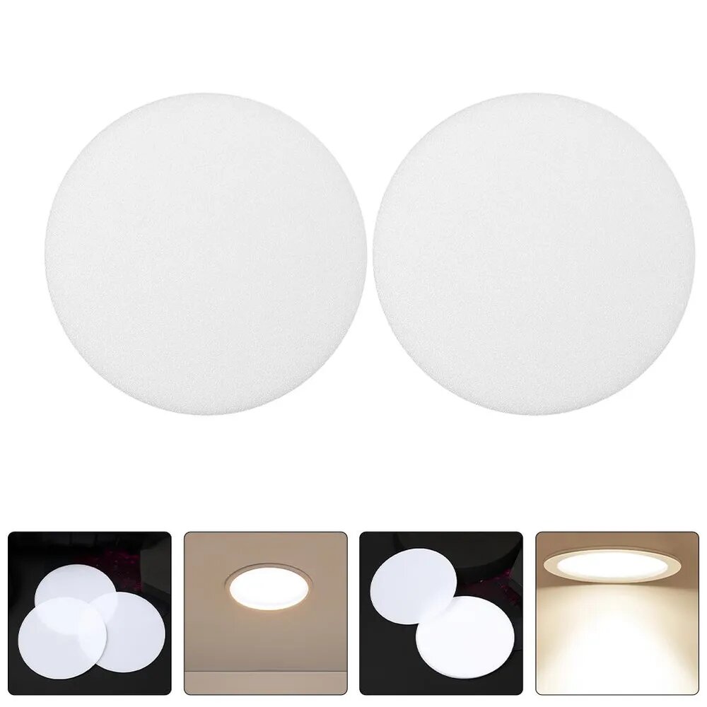 6 шт. белых пластиковых антибликовых аксессуаров для потолочных светильников, дисковый LED рассеиватель