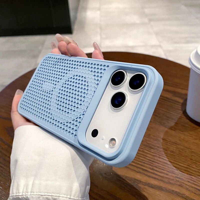 Для iPhone 17 16 Pro Max 17 Air Case Магнитный сотовый рассеиватель тепла Дышащий охлаждающий чехол для iPhone 17