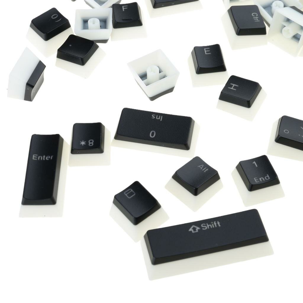 Клавиши PBT Pudding с подсветкой (108 клавиш), Черный