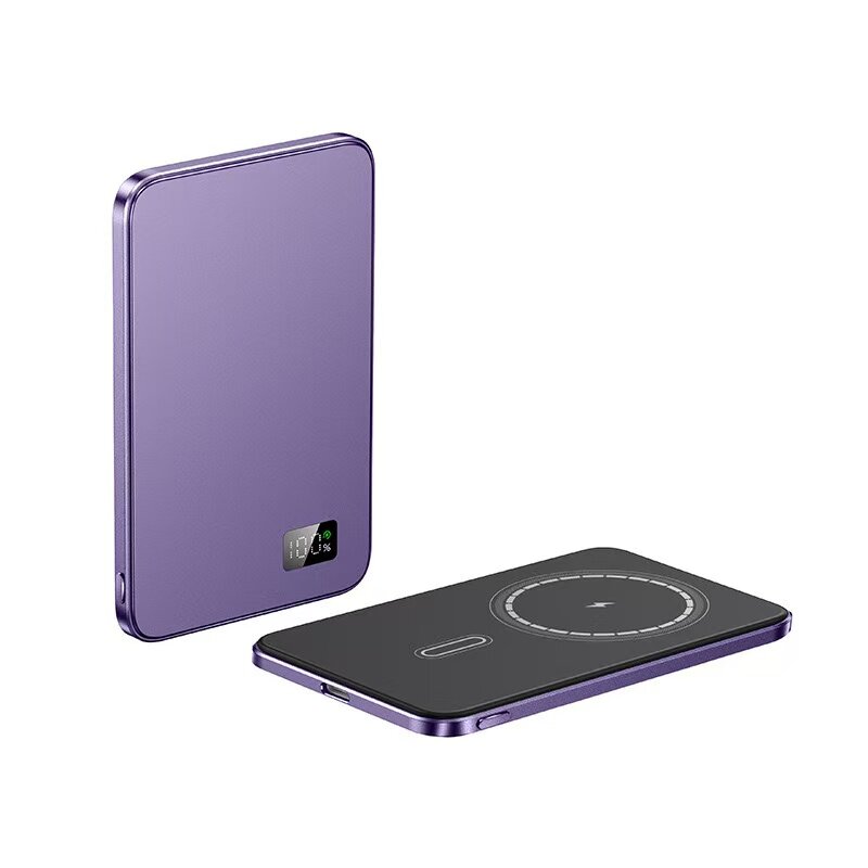 Беспроводное магнитное зарядное устройство, 10000 мАч, фиолетовый F20