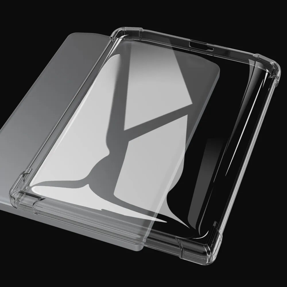 BOZHUORUI Прозрачный чехол для 6-дюймового карманного справочника 629 Verse/Pocketbook 634 Verse Pro Color e-Reader - Ультратонкий прозрачный силиконовый гибкий мягкий чехол