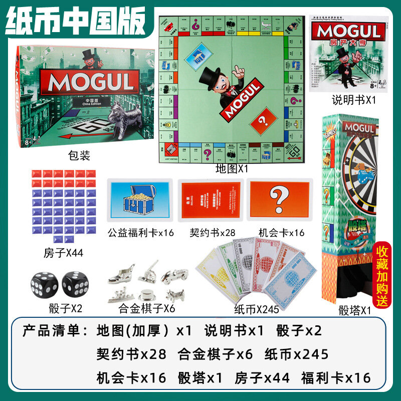 Монополия Супер Делюкс Эдишн Китайский Мировой Тур Полный Набор Электронная Игра с Банковскими Картами Настольная Игра