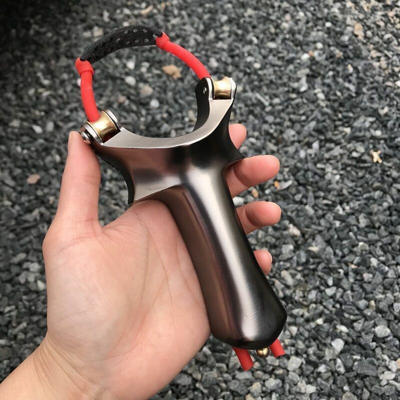 【】Новая модель рогатки с блоком Nanquan для ловли рыбы, алюминиевый сплав, мощный рыболовный дартс