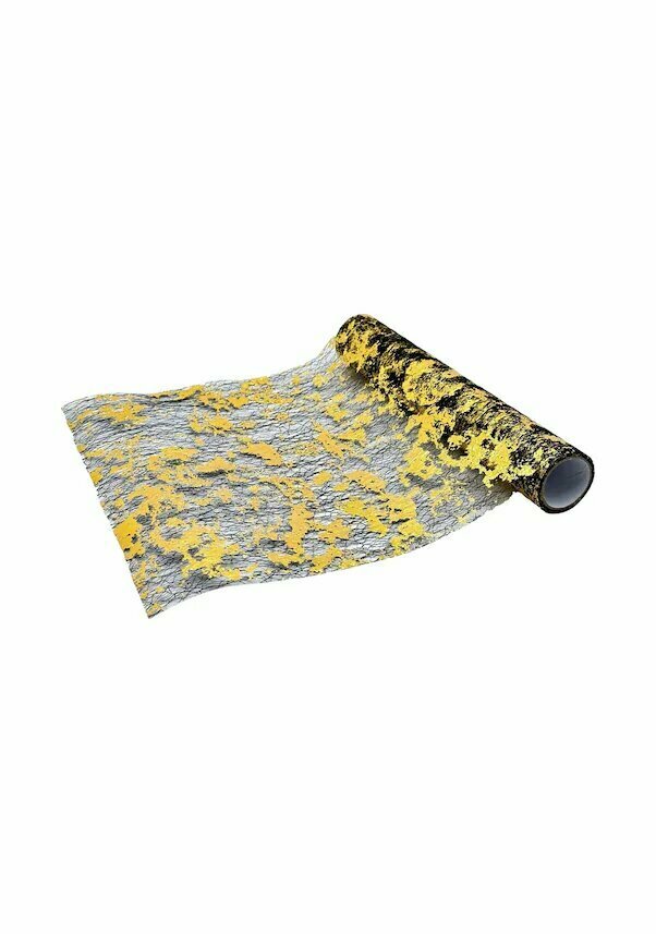 Дорожка для стола Magideal, тонкая, с пайетками, осенняя, черно-золотая, 28x450 см