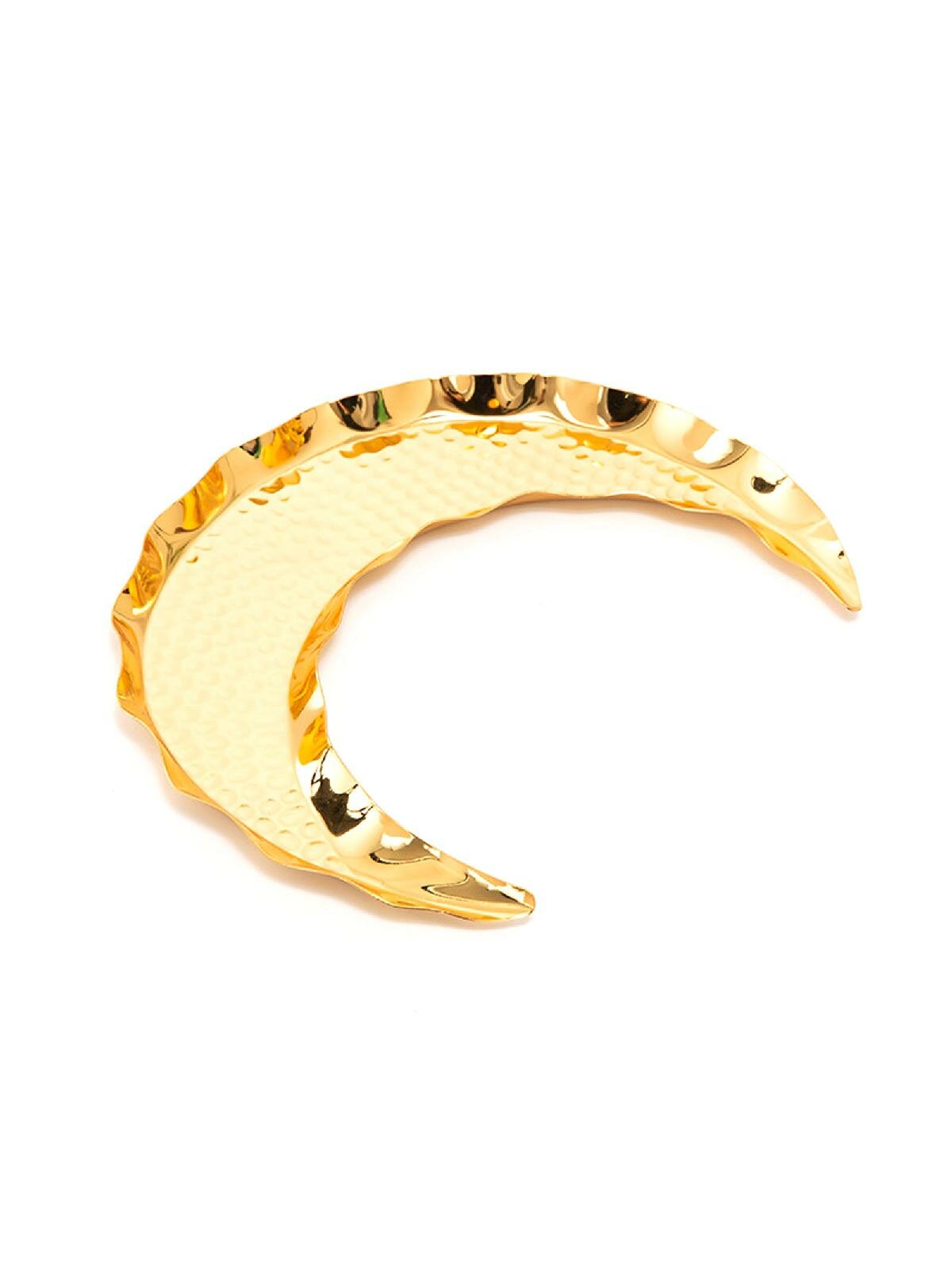 Ид аль-Фитр Креативная Тарелка для Рамадана в форме Луны, Металлический Поднос Маленький